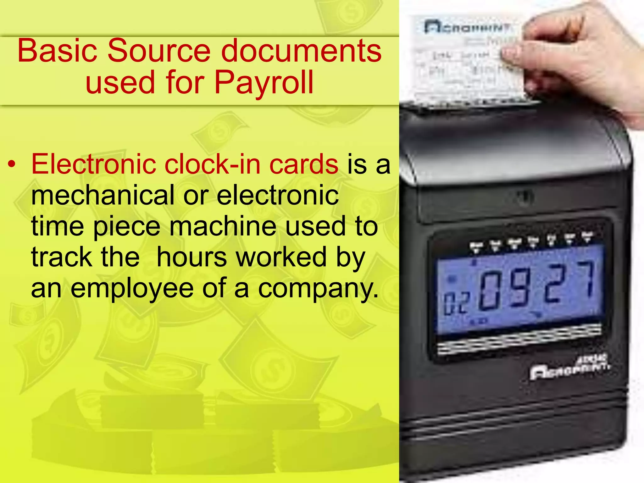 Source documents payroll | PPTX