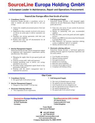 Source Line Europa Brochure | PDF