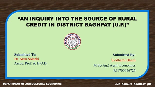 study paper Source of Credit PPT | PPT