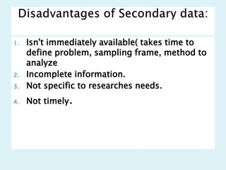 Sources of data cllection | PPTX