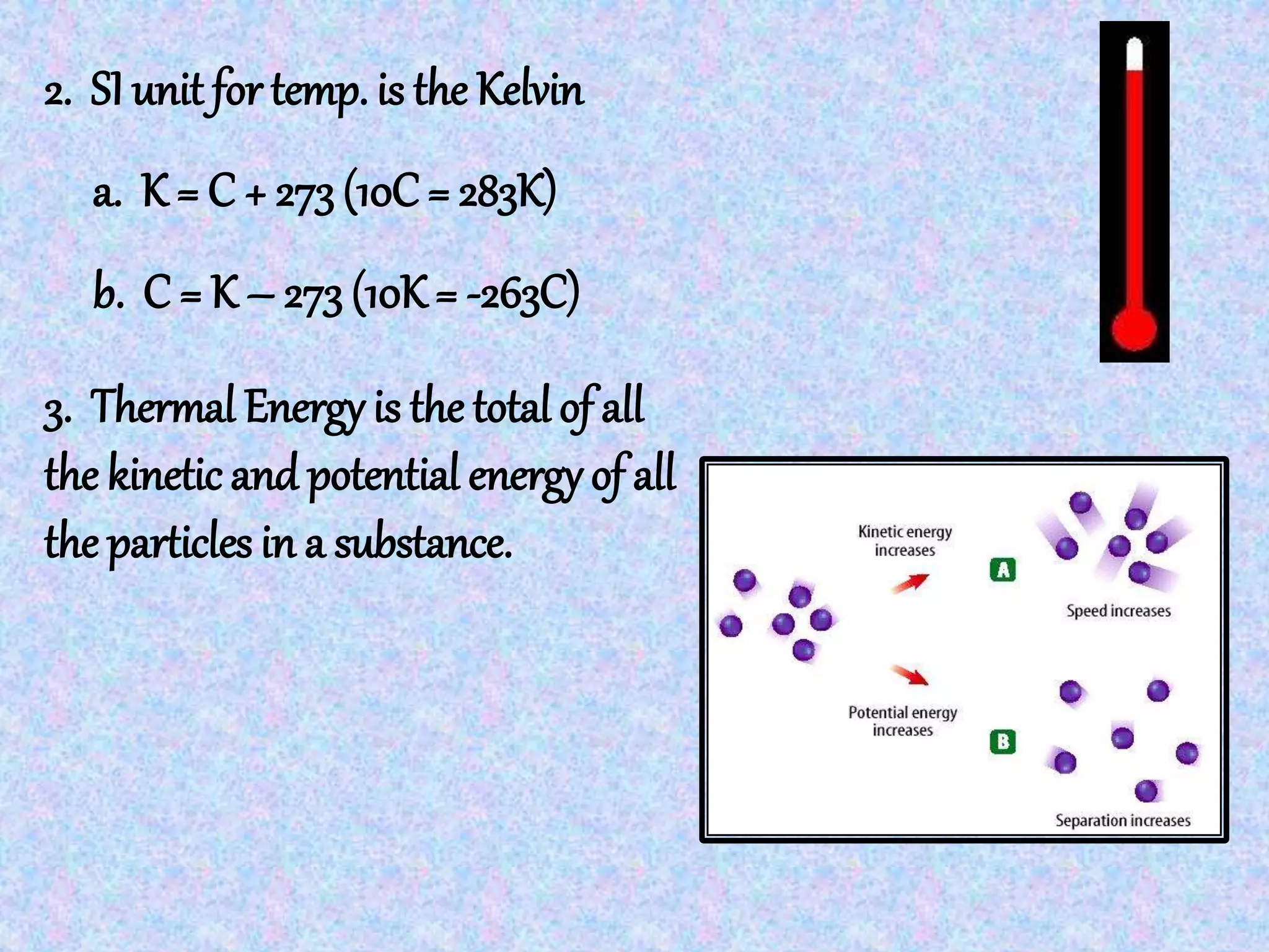 Thermal Energy PPT | PPTX