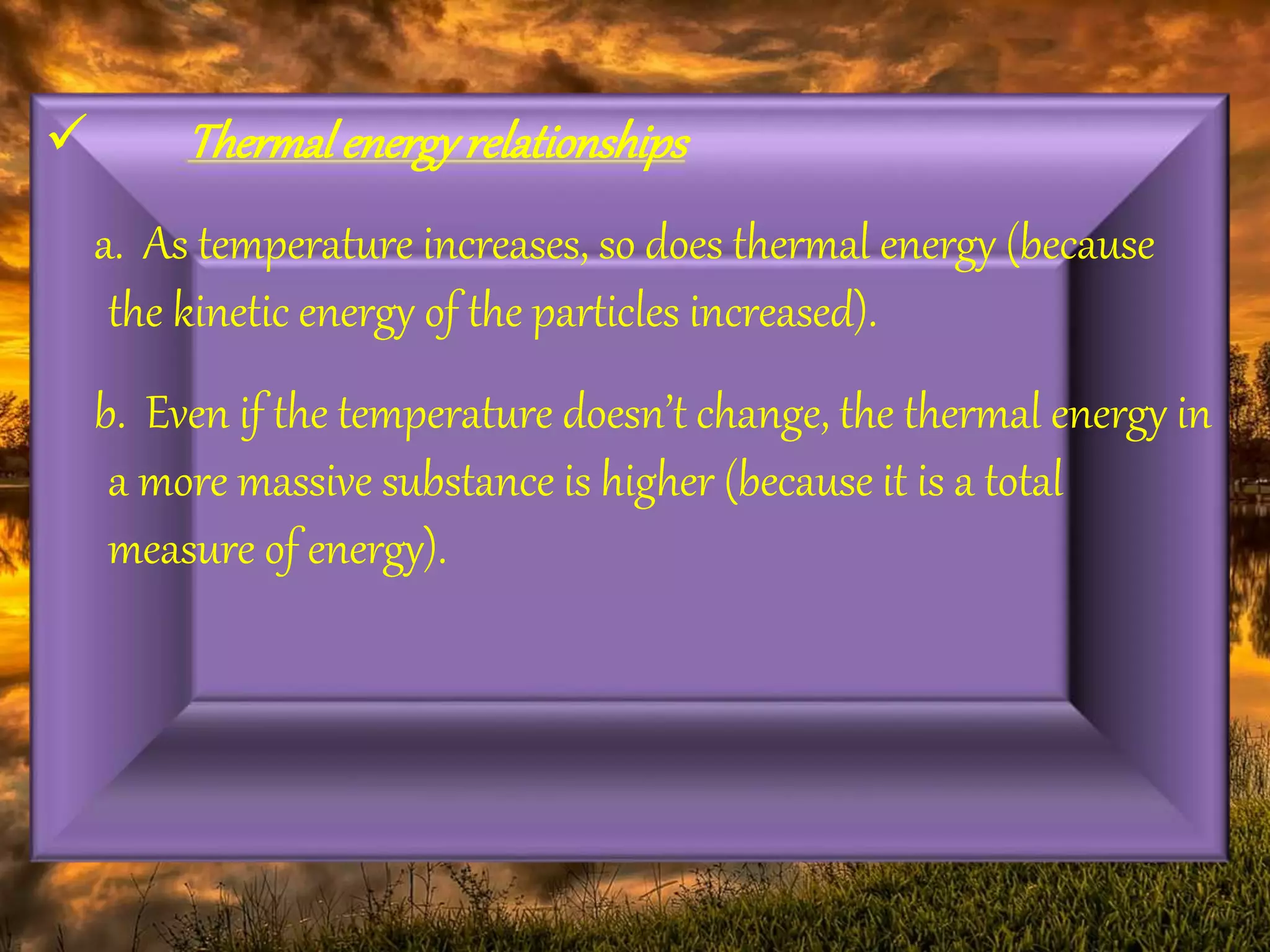 Thermal Energy PPT | PPTX