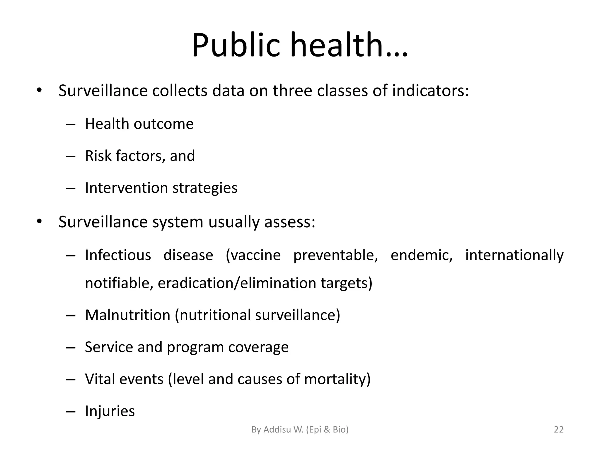 source of epidemiologic data and what are their means | PDF