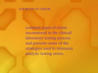 source of errors in clinical lab result.pdf | Blood Disorders ...