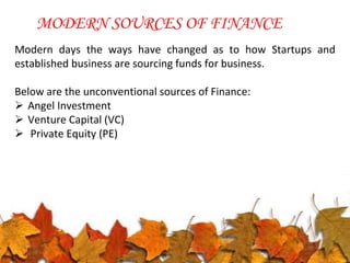 Source of finance | PPTX