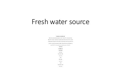 source of fresh water.pptx