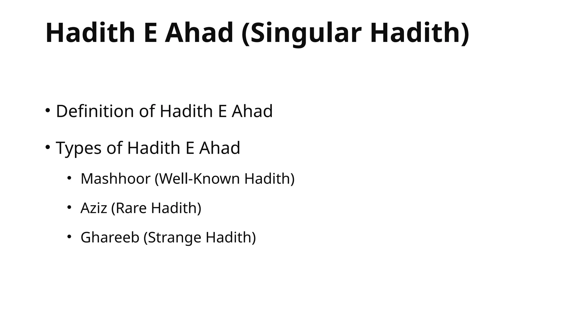 Source of haddith Classification of Hadiths.pptx