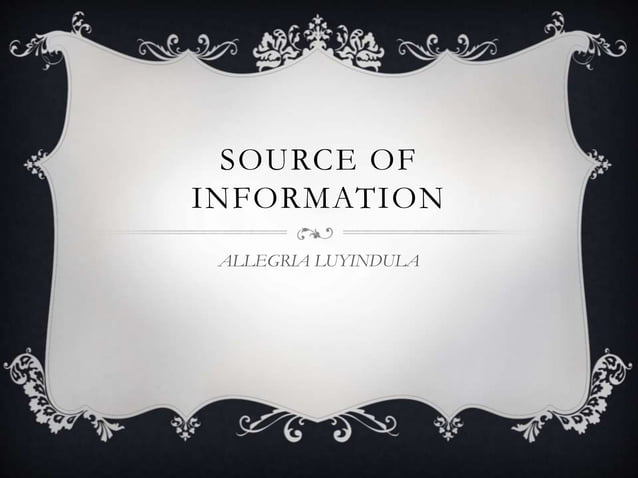 Source of information | PPTX