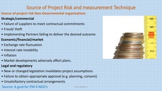 Source of project risk and measurement technique ethiopia | PDF