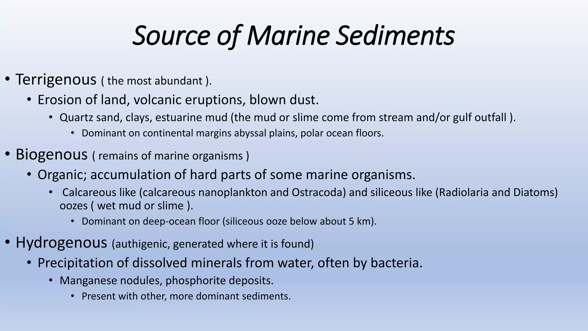 source of sediments.pptx | Geology | Science