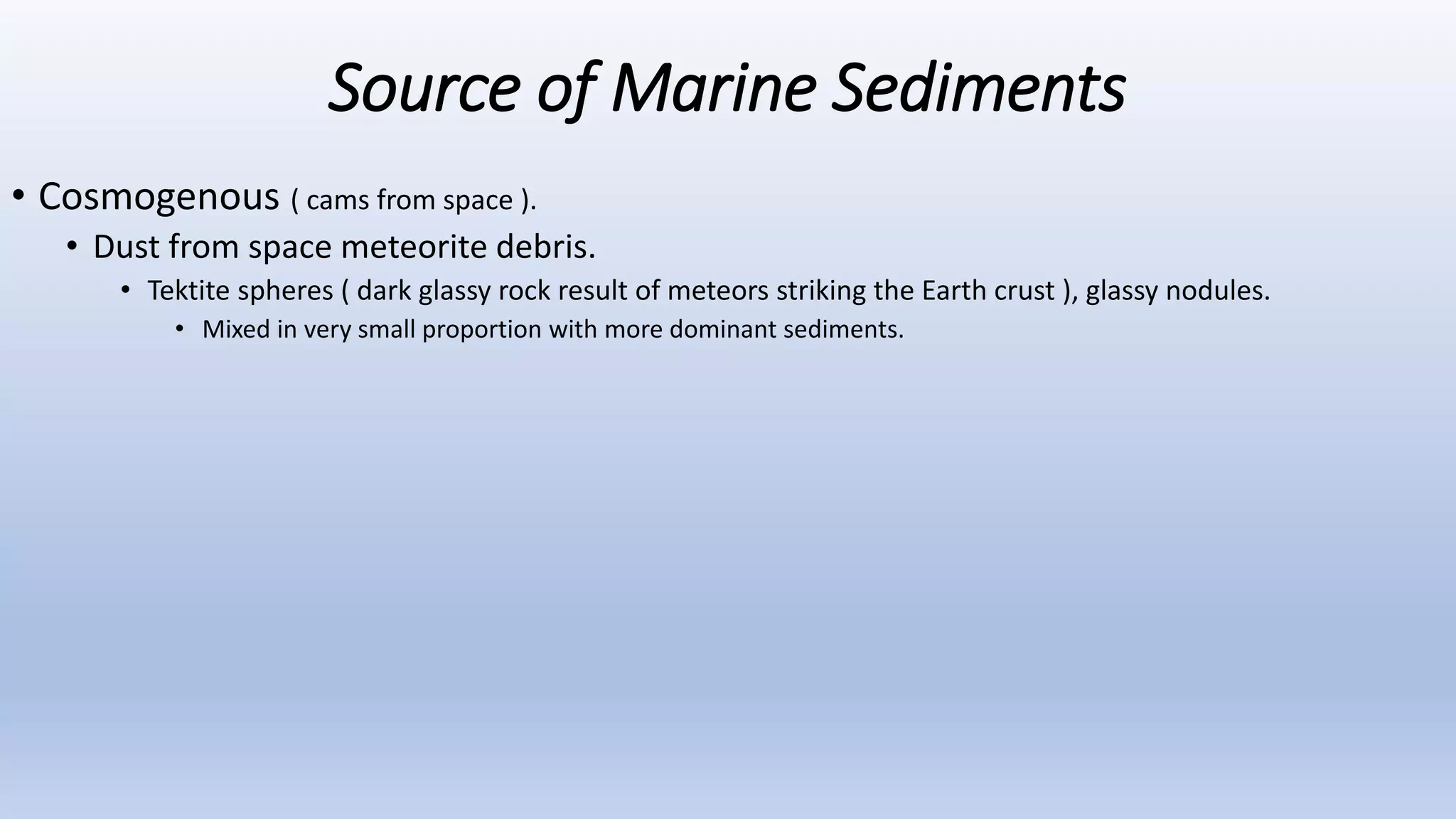 source of sediments.pptx | Geology | Science