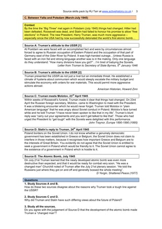 Source pack origins cold war | PDF