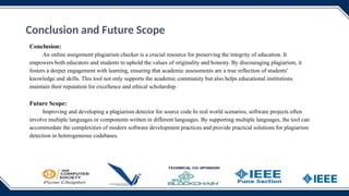 A tool for Detecting Source Code Plagarism-SourcePlag | PPT