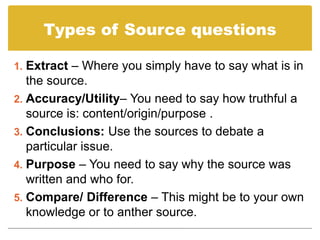 Source Questions Help | PPTX