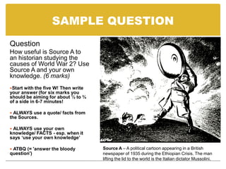 Source Questions Help | PPTX