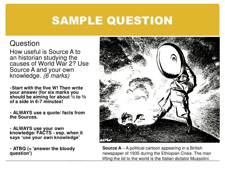 Source Questions Help