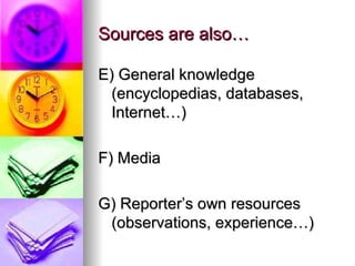 Journalistic sources | PPT