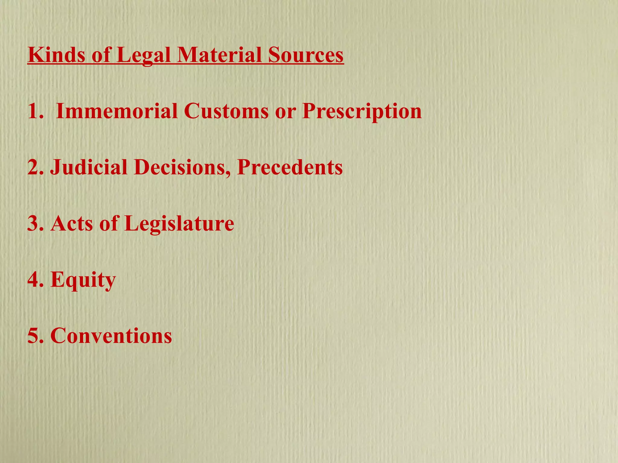 Sources of law | PPT