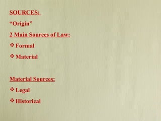 Sources of law | PPT