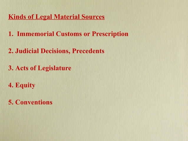 Sources of law | PPT