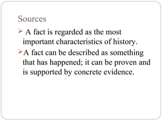 Sources | PPT | Secondary Education | Education