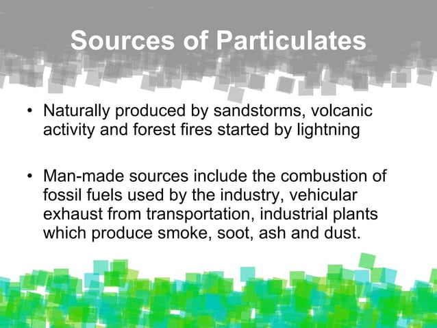 Sources Of Air Pollutants | PPT