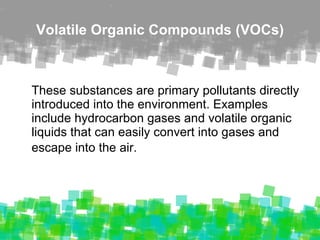 Sources Of Air Pollutants | PPT