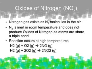 Sources Of Air Pollutants | PPT