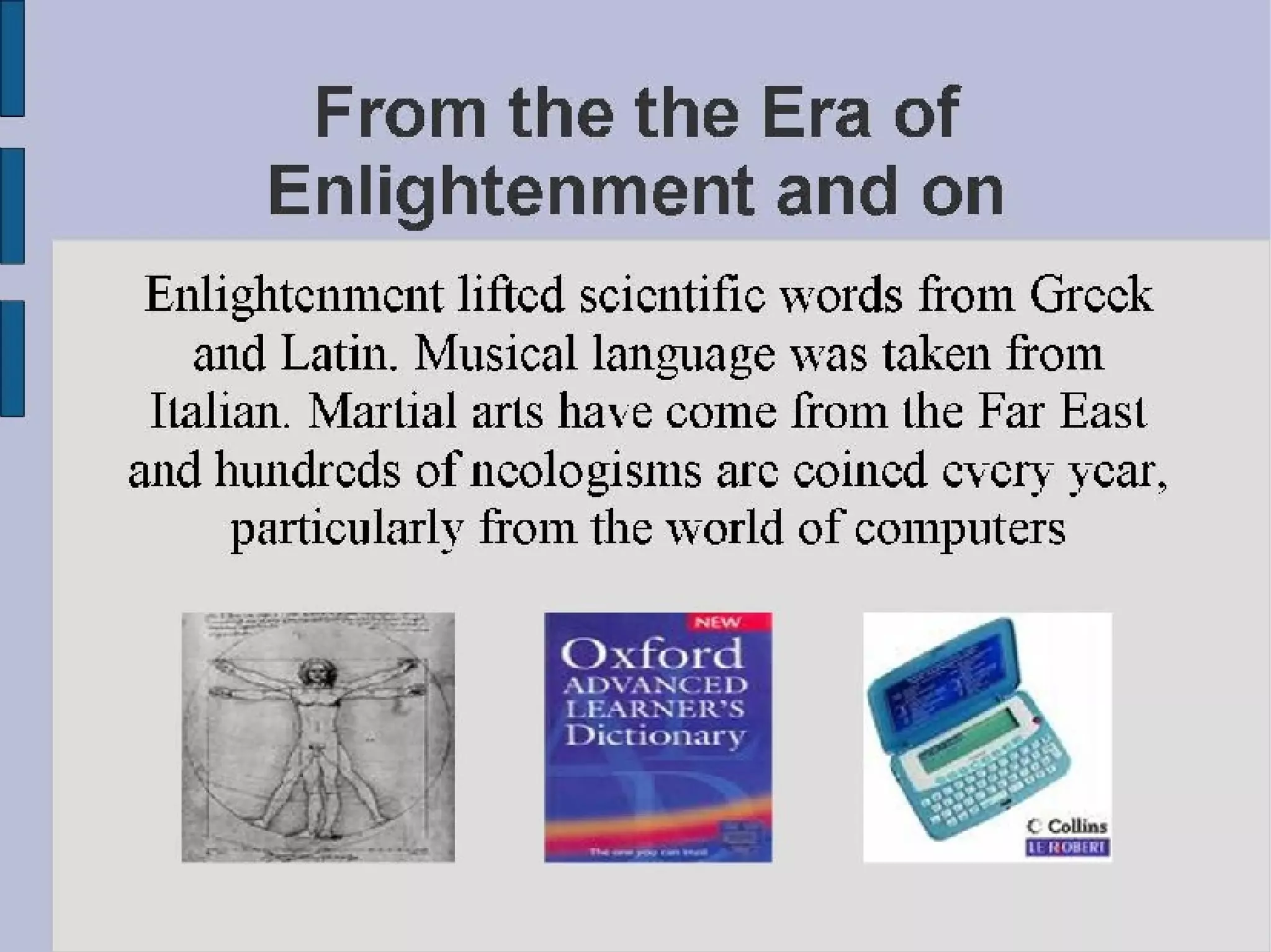 Sources of English Vocabulary | ODP