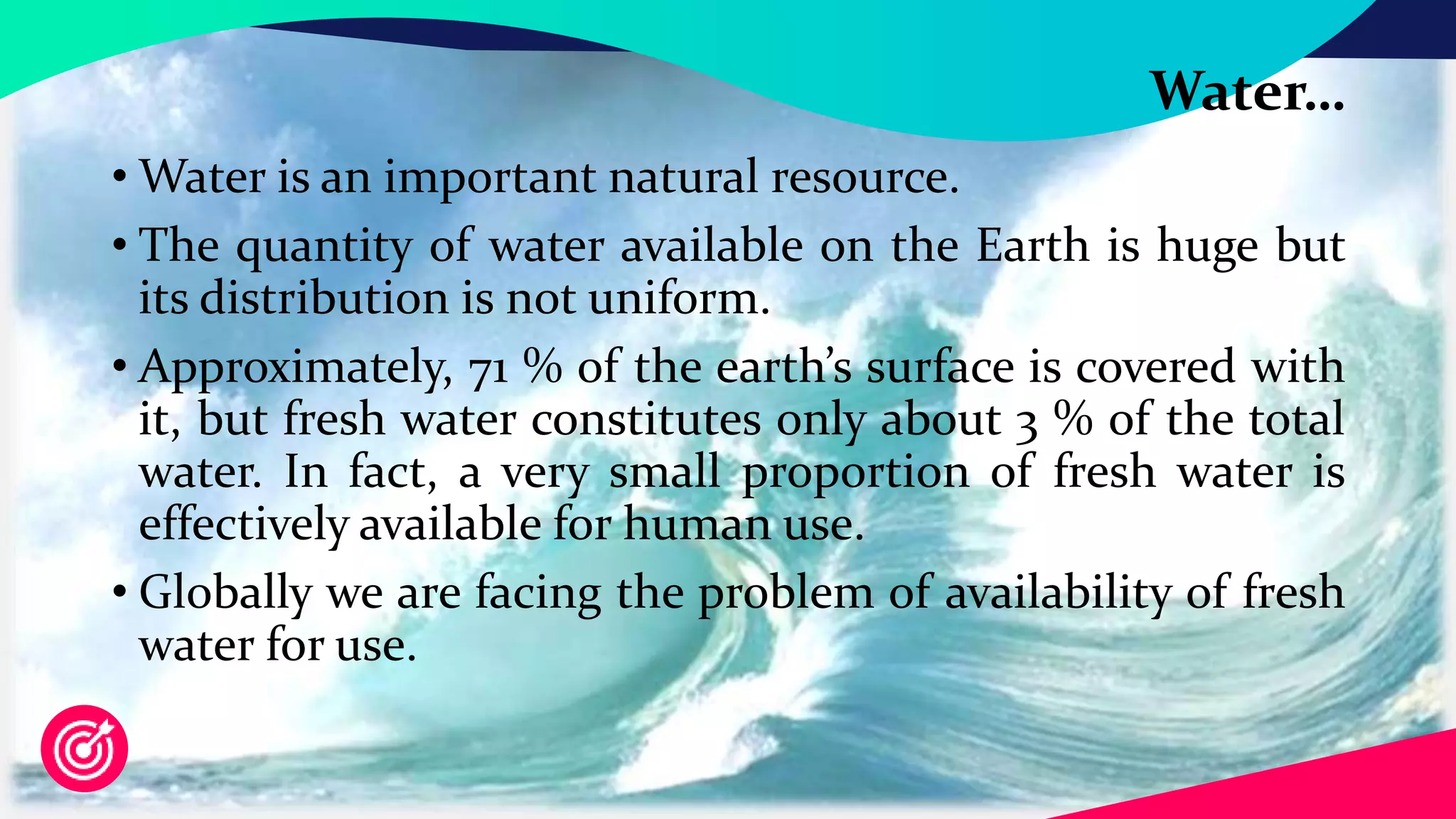 Sources and Characteristics of water | PPTX