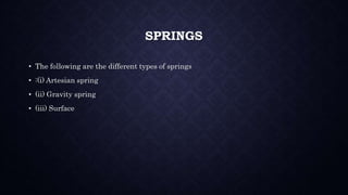 Sources and de mand and water supply | PPTX | Chemistry | Science