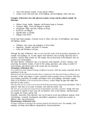 Different Sources Of History