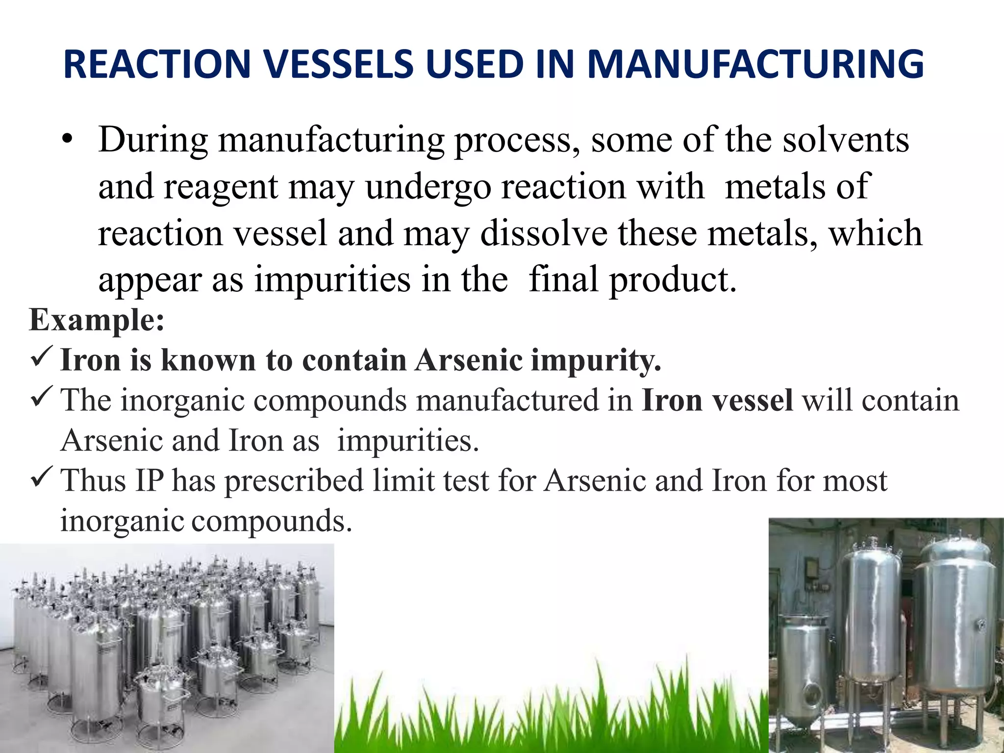 Sources and types of impurities | PPTX