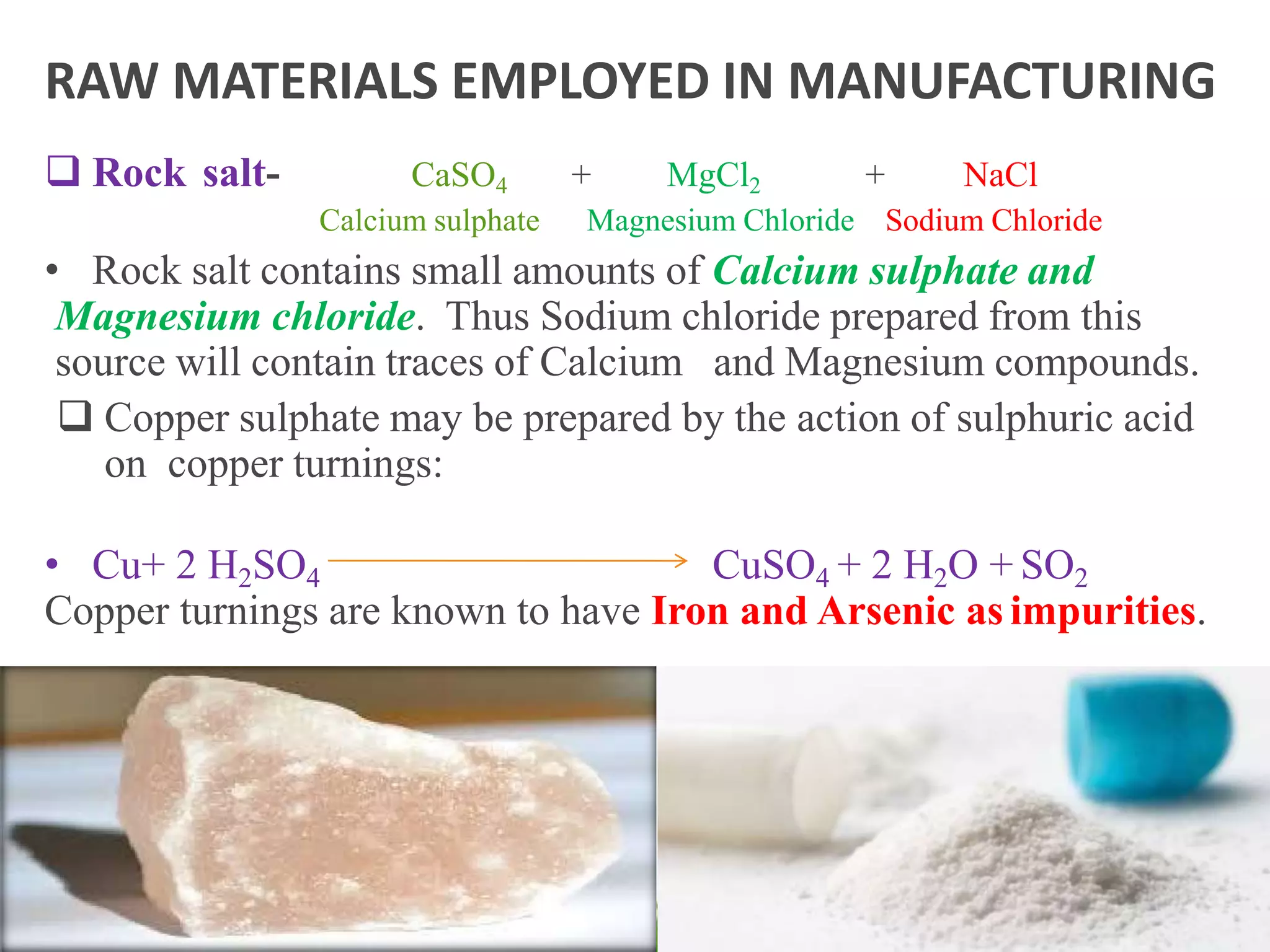 Sources and types of impurities | PPTX