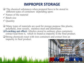 Sources and types of impurities | PPTX