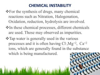 Sources and types of impurities | PPTX