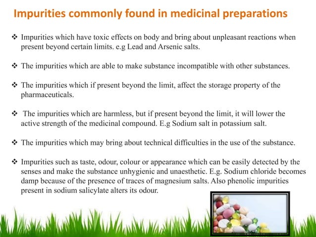 Sources and types of impurities | PPTX