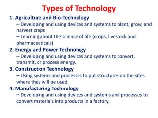Sources and types of Technology | PDF