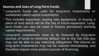 Sources and Uses of Short Term and Long-Term.pptx