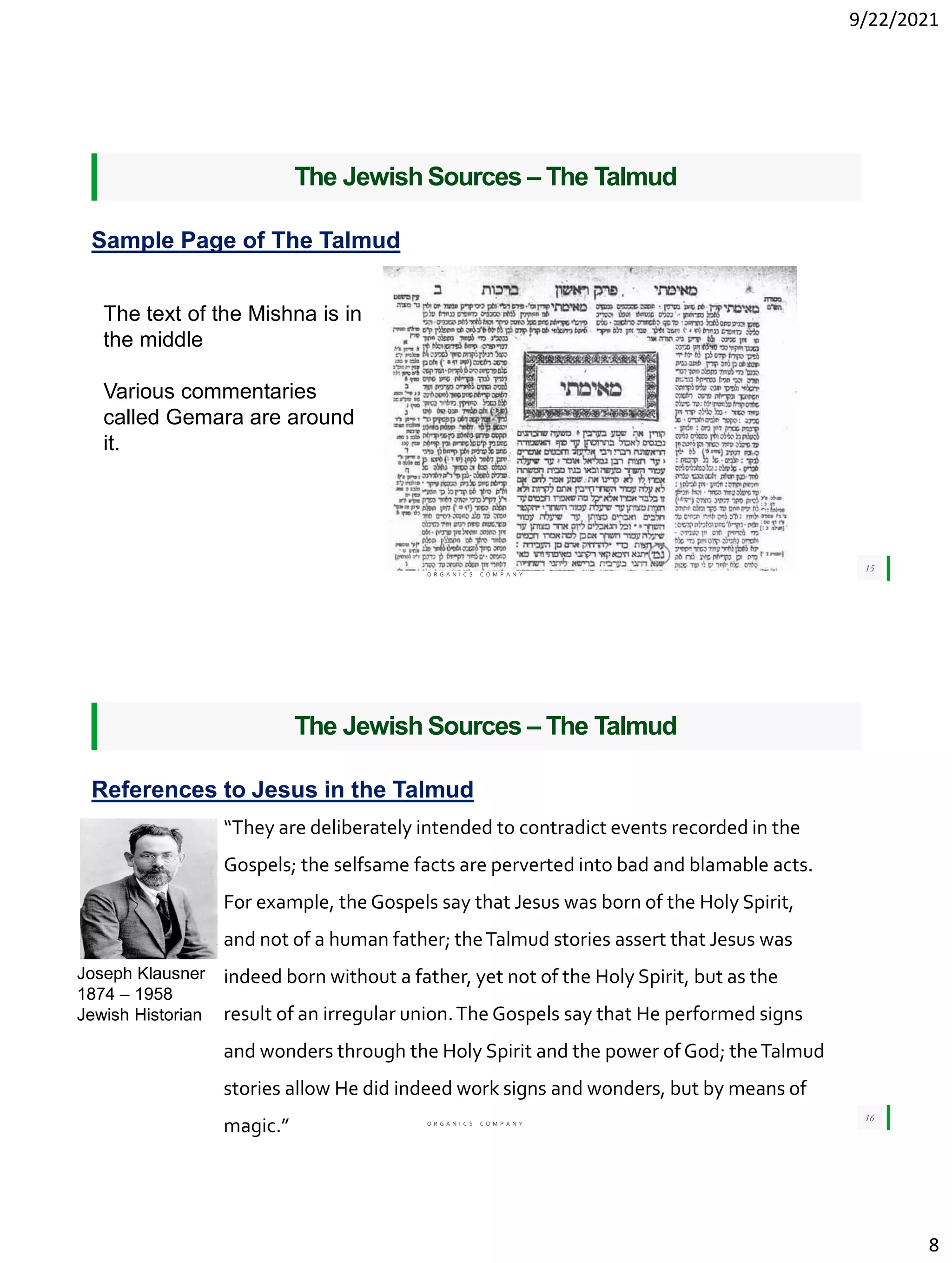 Lesson 4 : Non Biblical Sources of Jesus Christ Historicity | PDF