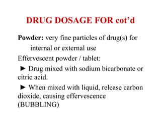 Sources & dosage forms of drugs | PPT