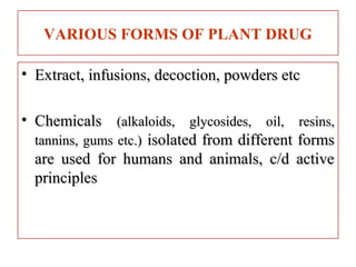 Sources & dosage forms of drugs | PPT