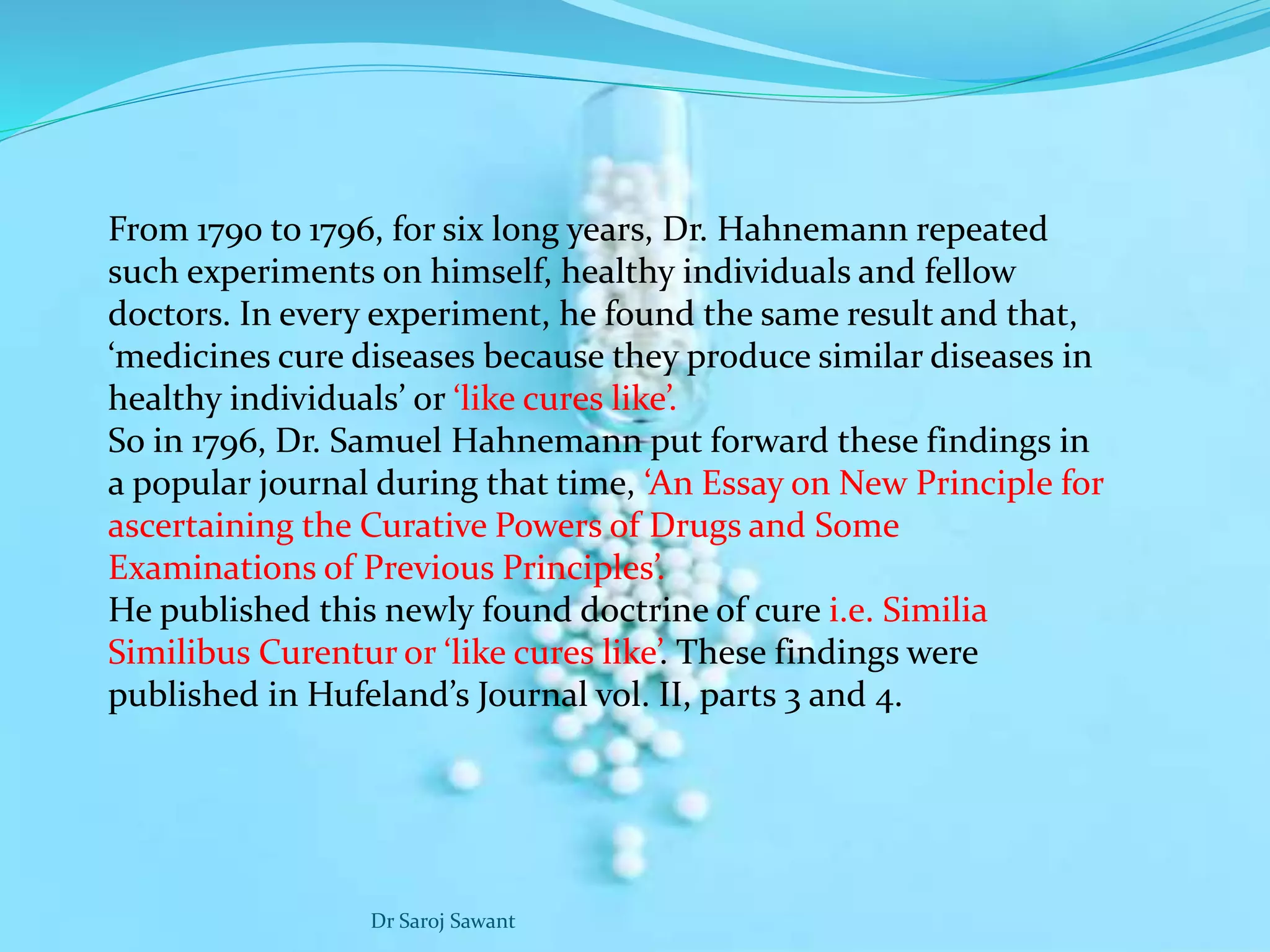Sources & evolution of homoeopathic materia medica | PPTX