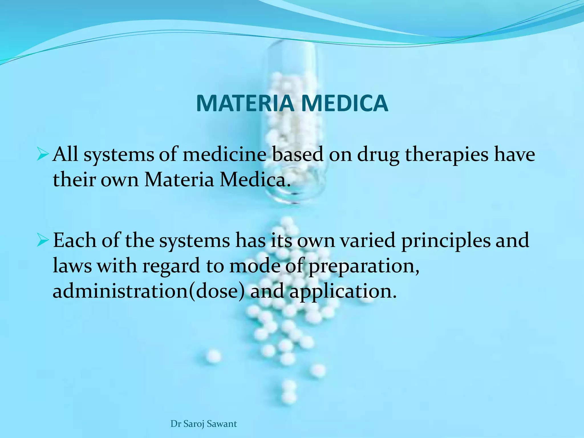 Sources & evolution of homoeopathic materia medica | PPTX