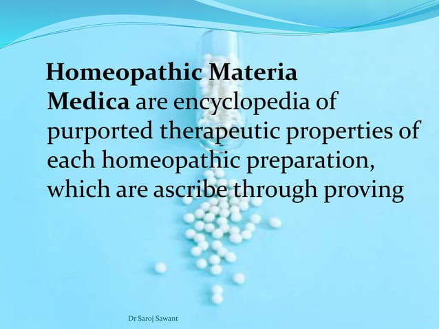Sources & evolution of homoeopathic materia medica | PPTX | Alternative ...