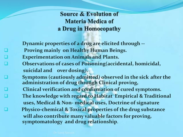 Sources & evolution of homoeopathic materia medica | PPTX | Alternative ...