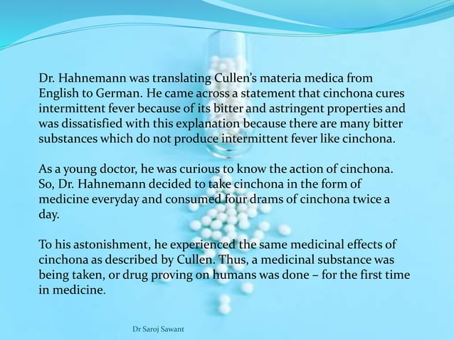 Sources & evolution of homoeopathic materia medica | PPTX | Alternative ...