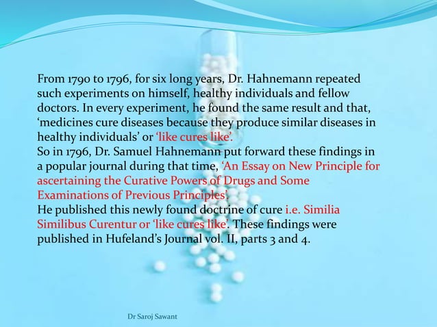 Sources & evolution of homoeopathic materia medica | PPTX | Alternative ...