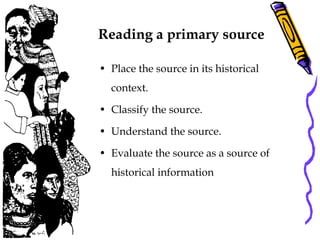 Sources in History | PPT