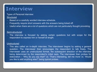 Sources & methods of data collection | PPTX